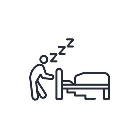 Sleepwalking Icon Editable Strokelinear Style Sign For Use Web