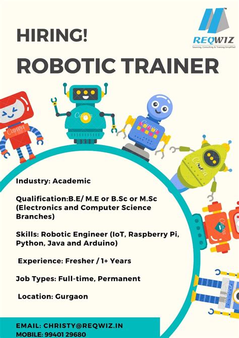 Robotics Raspberrypi Arduino Iot Python Java Gurgaonjobs Christy Sj