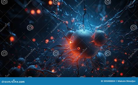 Abstract Ai Generated Background With Neural Tissues Organic Shapes