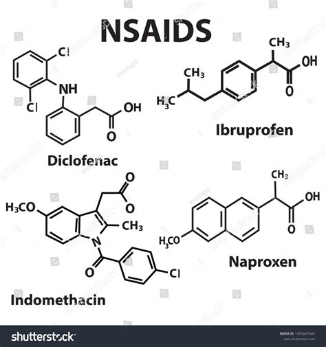 Skeleton Chemical Structure Nsaids 库存矢量图（免版税）1455447545 Shutterstock
