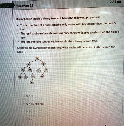 solved binary search tree is a binary tree which has the following