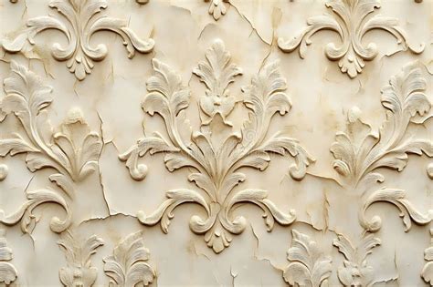 Classic Wallpaper Texture Featuring An Elegant Floral Pattern Design