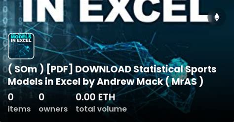 Som Pdf Download Statistical Sports Models In Excel By Andrew