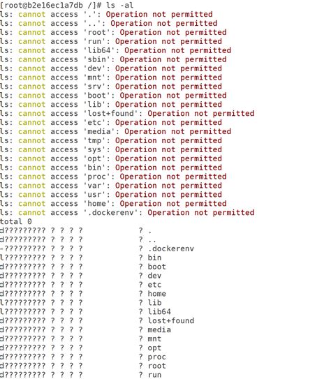 In Latest Official Redhat Image Redhat Ubi8 Latest Getting Issue While Executing Ls