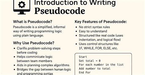 Introduction To Writing Pseudocode Pareng Dev