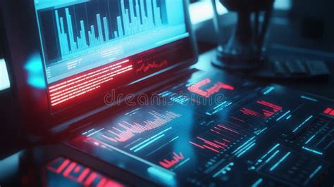 Futuristic Computer Interface Displaying Critical System Errors And