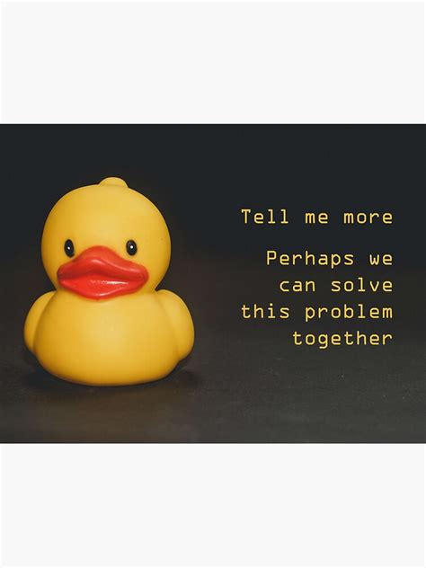Friendly Debugging Rubber Duck Sticker For Sale By Jtrentkennedy