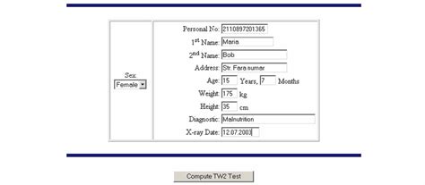 Input Patient Data Interface These Data Are Fictive One Download