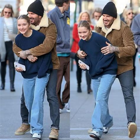 خبرآنلاین تصاویر قاب‌های عاشقانه دیوید بکام و دختر جوانش در نیویورک