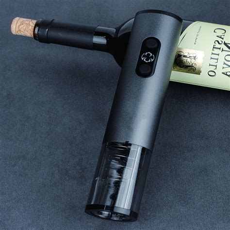 Електрически тирбушон за вино Usb зареждане черен Emag Bg