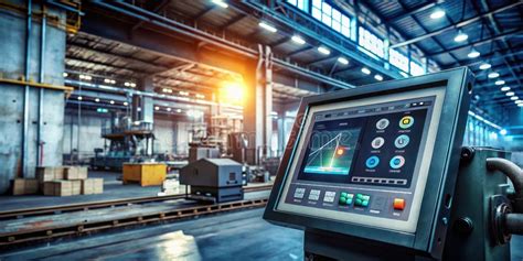 Industrial Facility Control Panel Monitoring System Displays Real Time