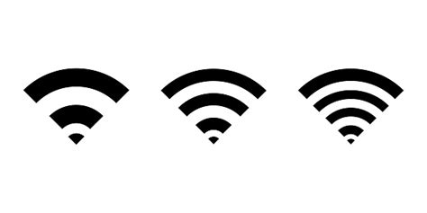 Wifi 벡터 기호입니다 인터넷 연결 기호입니다 무선 아이콘입니다 Wifi 그림 세트입니다 검은색에 대한 스톡 벡터 아트 및 기타 이미지 Istock