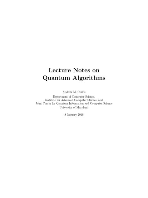 Qa Pdf Computational Complexity Theory Quantum Computing