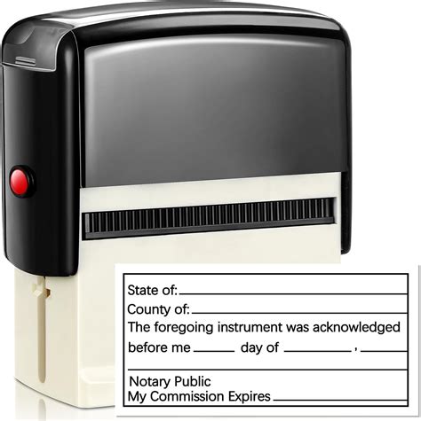 Sinload Notary Acknowledgement Stamp Self Inking Notary Stamp Notary Public Stamp