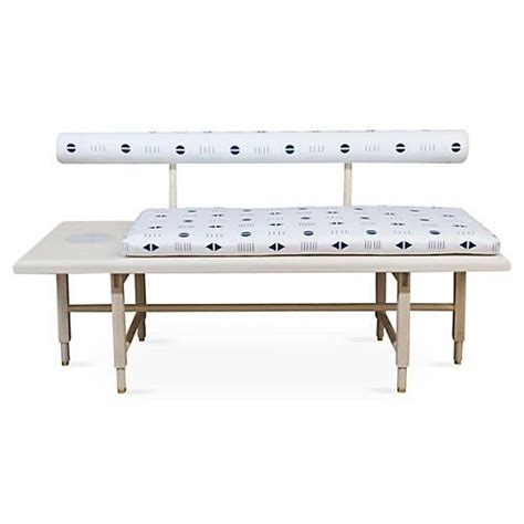 St Charles 52 Bench Whitenavy Furniture Modern Dining Bench