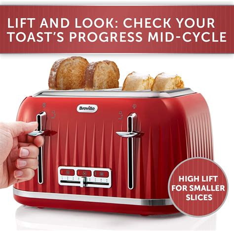 Breville Impressions 4 Slice Toaster Red My Kitchen Accessories