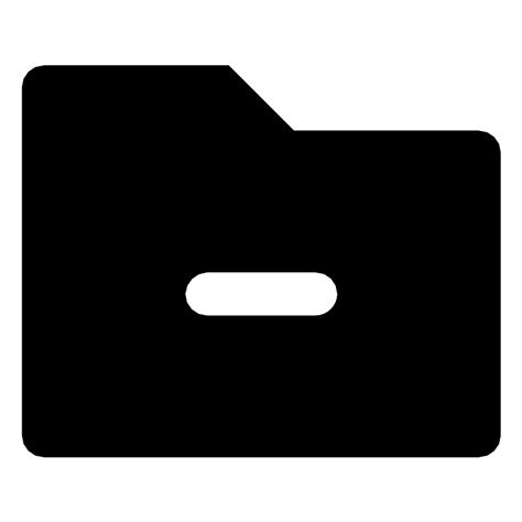 Folder Minus Solid Vector SVG Icon SVG Repo
