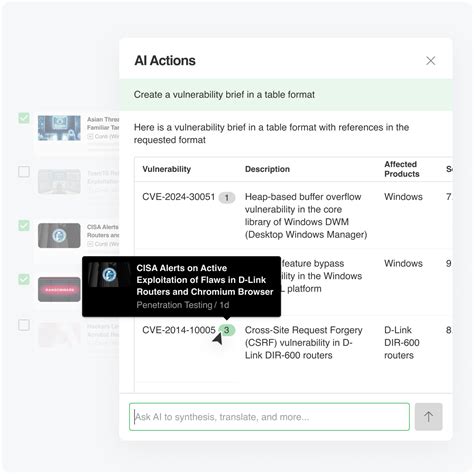 Generate Vulnerability Intelligence Reports In Minutes With Ai Actions