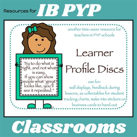 IB PYP Learner Profile Attributes TEAL