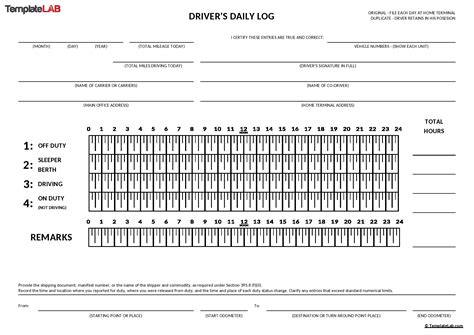 Printable Paper Logs For Truckers Free Printable 2026