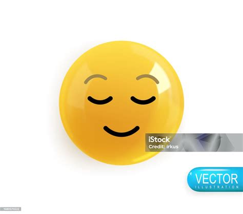 현실적인 3d 아이콘입니다 이모티콘 얼굴 플라스틱 만화 스타일의 노란색 광택 색상 이모티콘 렌더링 귀여운에 대한 스톡 벡터 아트 및 기타 이미지 Istock