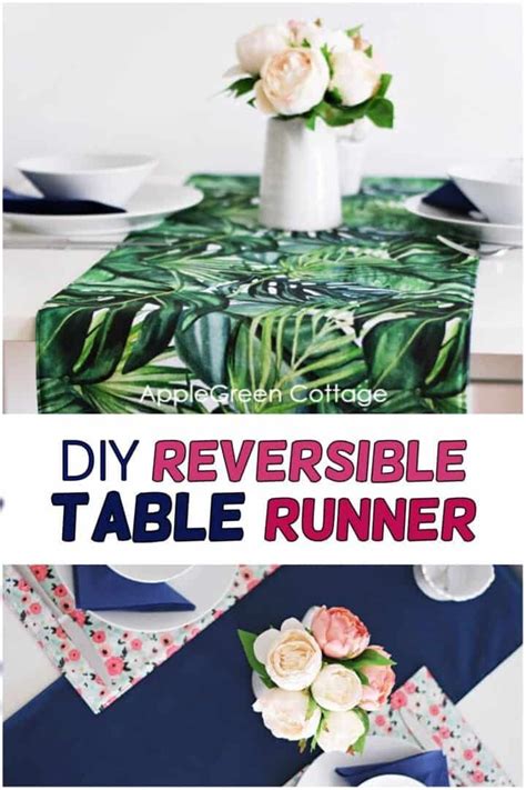 Reversible Table Runner Tutorial Easy Sewing Tips
