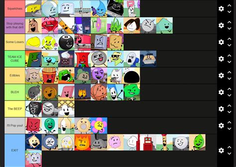 Bfb Scramblized 11 In The Rejoin A Lot Of The Exitors Didnt Get A Ton Of Votes So One Will