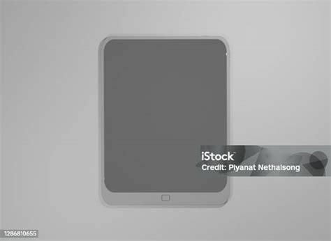 빈 흑백 화면이 분리된 흰색 태블릿 컴퓨터를 3d 렌더링합니다 흰색 장치 Pc 빈 화면이있는 패드 모형 제품 0명에 대한 스톡 사진 및 기타 이미지 Istock
