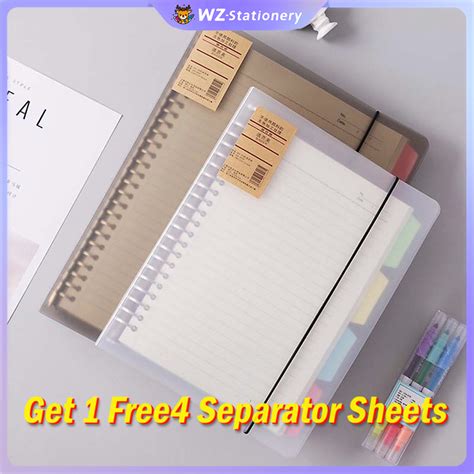 Shenshi Binder Notebook 60 Sheets 80 Grams Binder Notebook Refillable Notebook Binder School