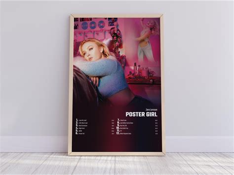 Zara Larsson Poster Girl Album Cover Poster For Home Wall Etsy
