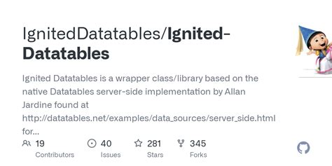 Github Igniteddatatablesignited Datatables Ignited Datatables Is A Wrapper Classlibrary