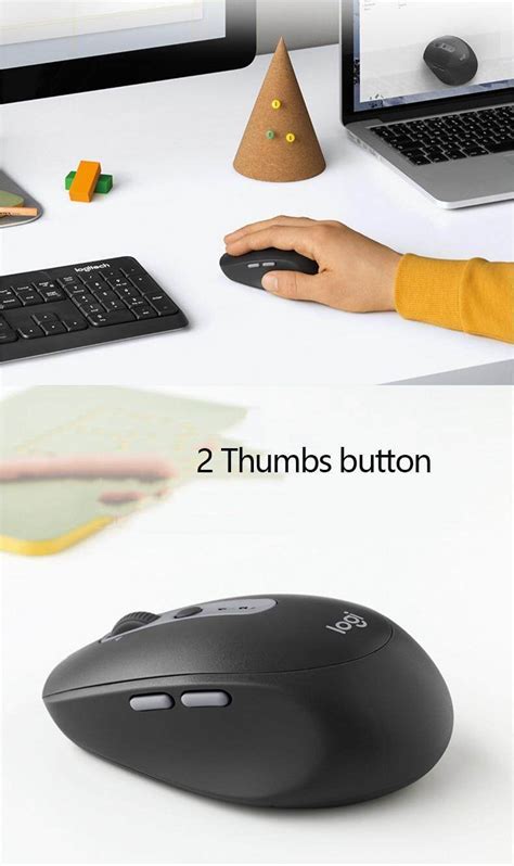 Buy Logitech M590 Silent 2in1 Wireless Bluetooth And 2 4ghz Usb Mouse For Multi Device At Best