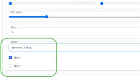 Access A Scripts Properties Like Asymmetric Tiling Via Api