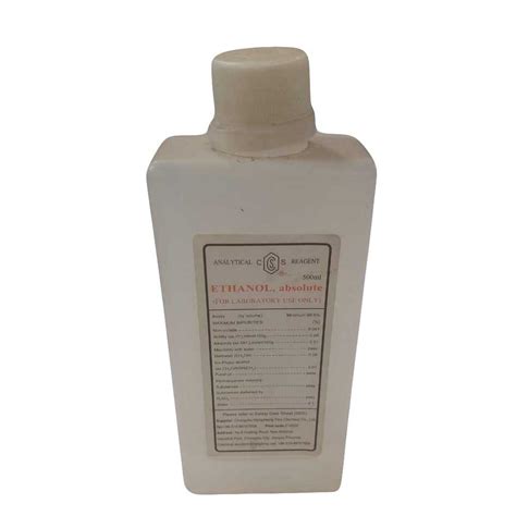 500ml Liquid Ethanol Absolute At Rs 200litre Ethyl Alcohol In