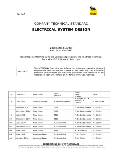 Electrical System Design