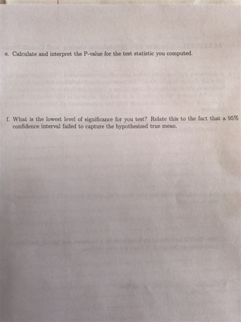 Solved Math 121 Chapter 17 Hypothesis Testing And