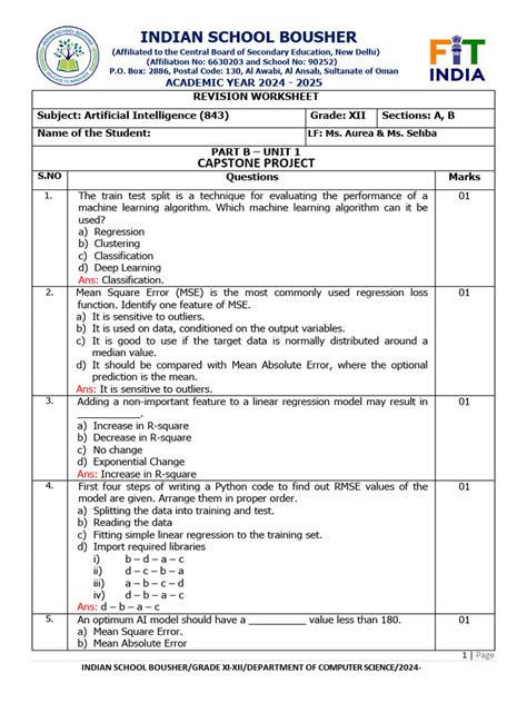 Ai Technical Pdf Mean Squared Error Machine Learning