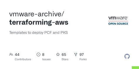 Github Vmware Archiveterraforming Aws Templates To Deploy Pcf And Pks