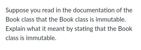 Solved Complete The Equals Method Within The Following Class