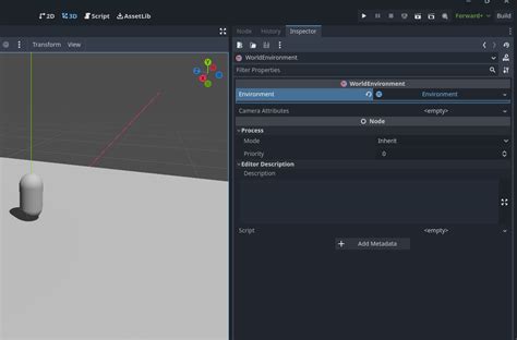 Godot 403 World Environment Properties Resources Not Displaying