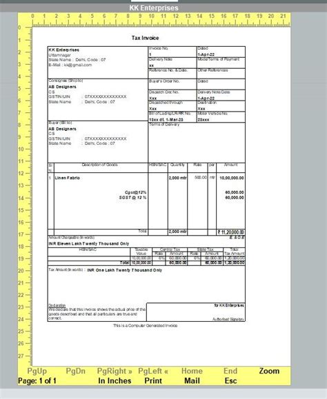 Invoice Number Format In Tally At George Maple Blog