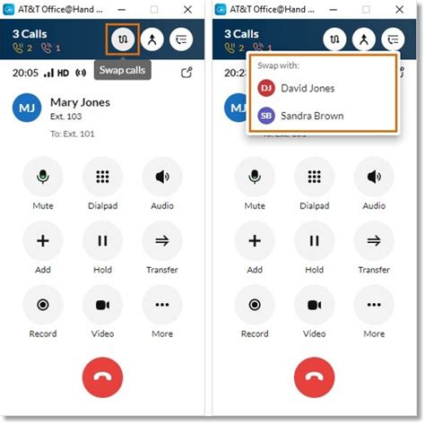 Handling Multiple Calls In The Atandt Officehand Desktop And Web App