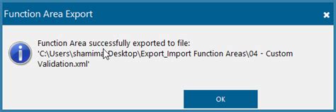 Function Area Export Import