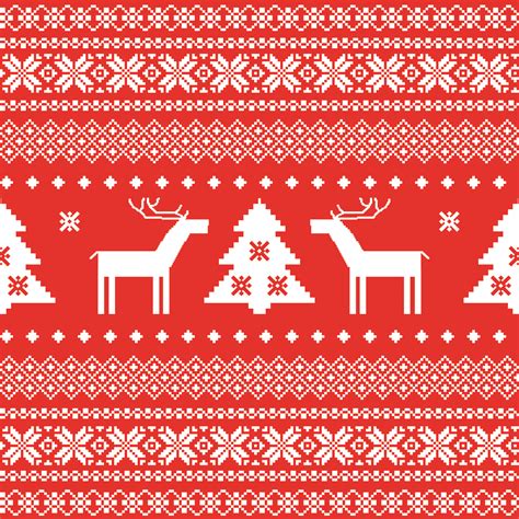 Knitted Christmas Patterns Vector Векторные клипарты текстурные фоны бекграунды Ai Eps Svg
