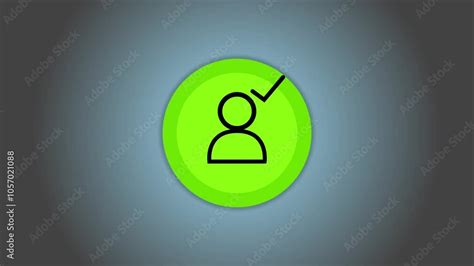 Verification Icon And Circle Loop Animation Identity Verification