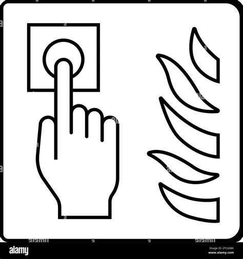Emergency Exit Safety Line Icon Vector Illustration Stock Vector Image