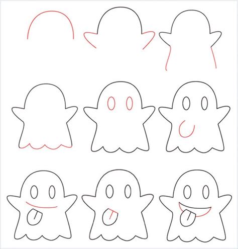 10 Easy And Cute Ghost Drawing Ideas Drawing Photos