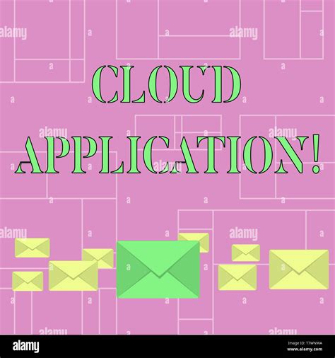Conceptual Hand Writing Showing Cloud Application Concept Meaning The Software Program Where