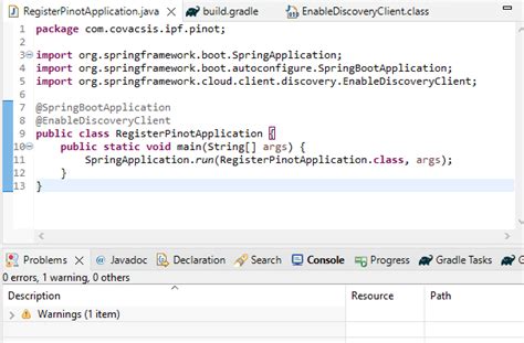Java Im Getting An Error On Enablediscoveryclient And Its Import Statement Im Using Gradle