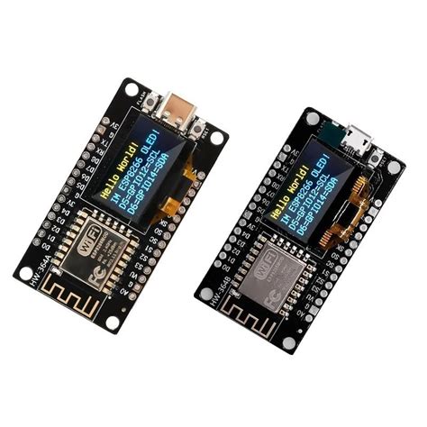 nodemcu esp8266 papan pengembangan dengan display oled 0 96 inci ch340g
